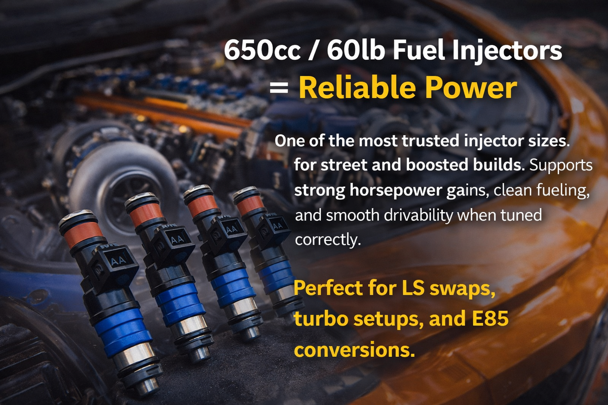 650cc / 60lb Fuel Injectors: The Sweet Spot for Street and Boosted Bui ...