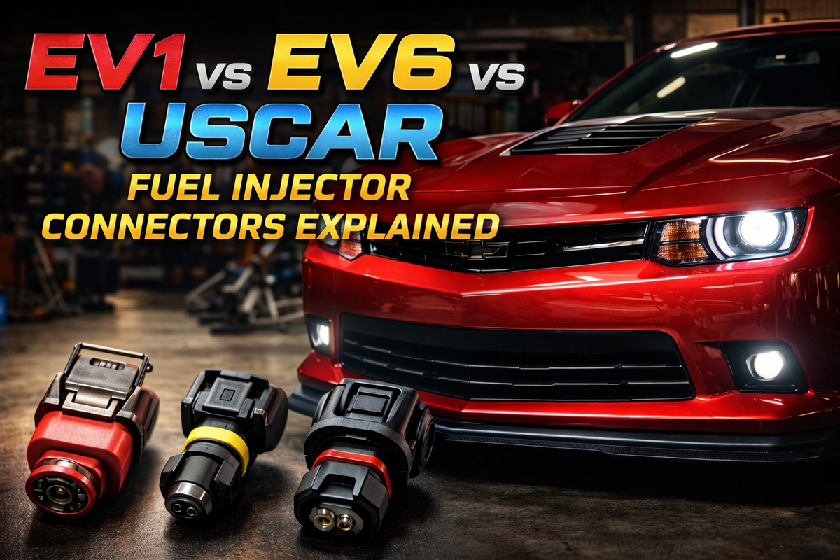 EV1 vs EV6 vs USCAR Fuel Injector Connectors Explained – High ...