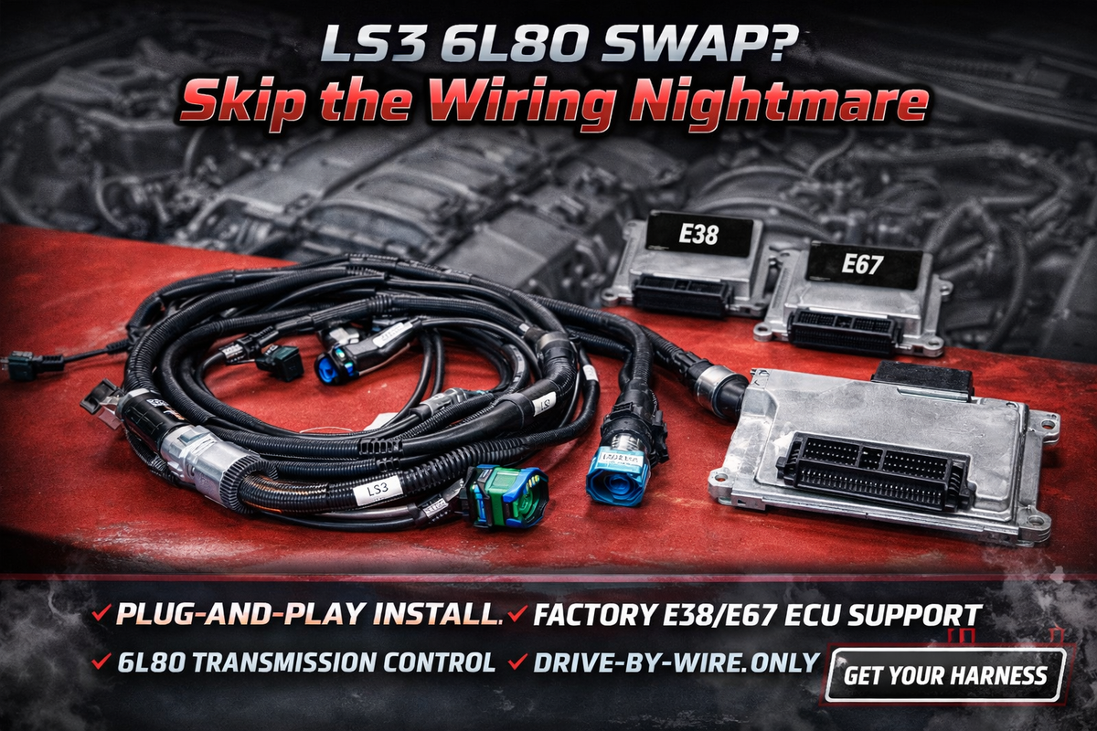LS3 6L80 Standalone Wire Harness: The Clean, Plug-and-Play Solution fo ...