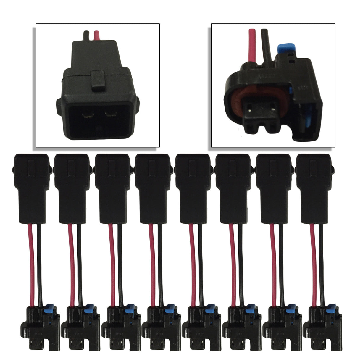 Xtras: Set of 8 LQ4/LQ9 4.8 5.3 6.0 Delphi Injectors to LS1/LS6/LT1/Ev ...